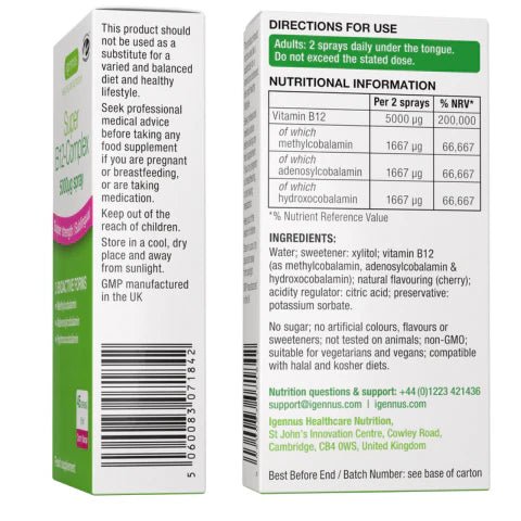 Super B12-Complex 5000mcg Sublingual Spray | Natures Purest NZ ...